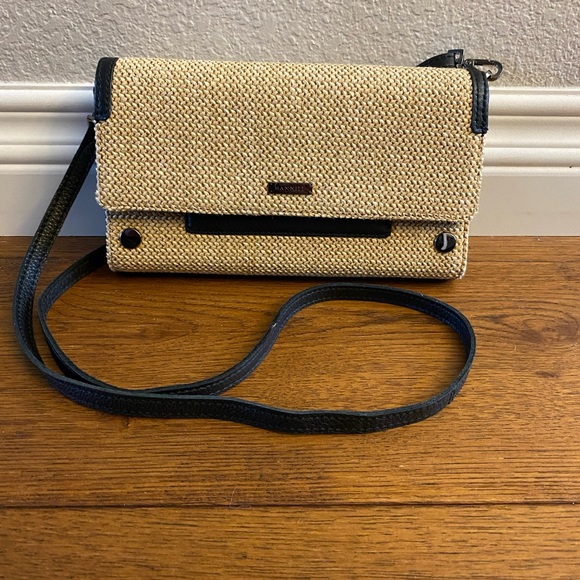 Hammitt | Bags | Hammitt Aj Chaparral Raffia Black Leather ...